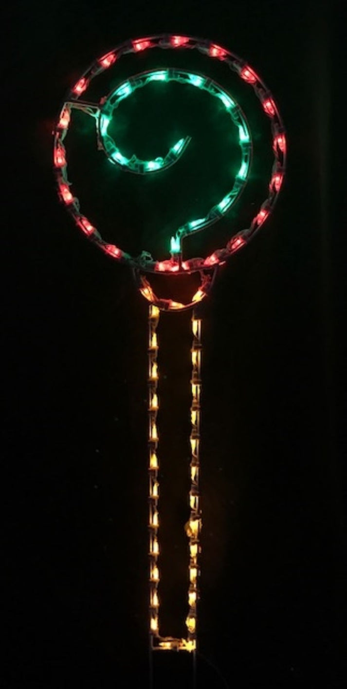 Small Lollipop with Swirl| Lori's Lighted D'Lites