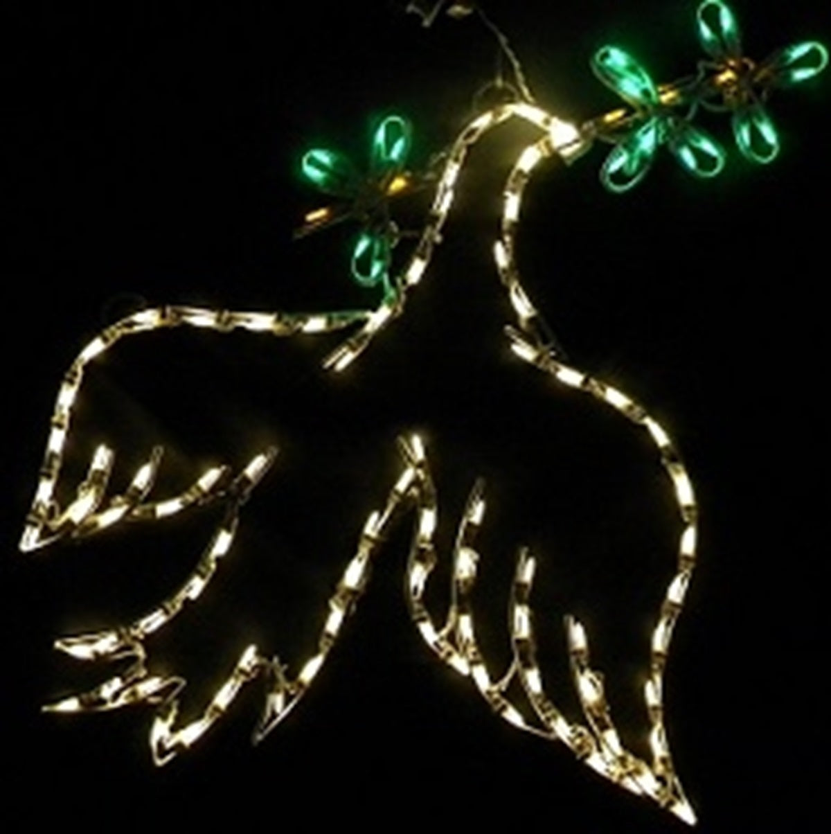 Dove with Olive Branch - Hanging| Lori's Lighted D'Lites